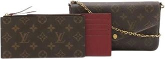 Louis Vuitton Pre-owned Monogram Pochette Felicie Sac Bandouli&egrave;re 2 en 1 - Femme - Pre-owned - Brun - Taille: ONE Size