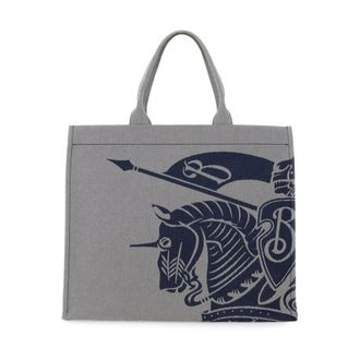 Burberry Canvas Tote Bag - - Bags - Damen - Grau - ONE SIZE