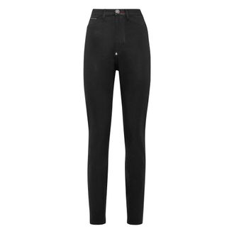Philipp Plein Super High Waist Jegging Iconic - - Jeans - Damen - Schwarzk - W29