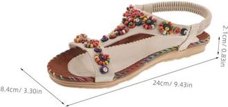 Frcolor Sandales Plates Femme Été Légères Respirantes Antidérapantes Style pour Plage et Marche Confortable