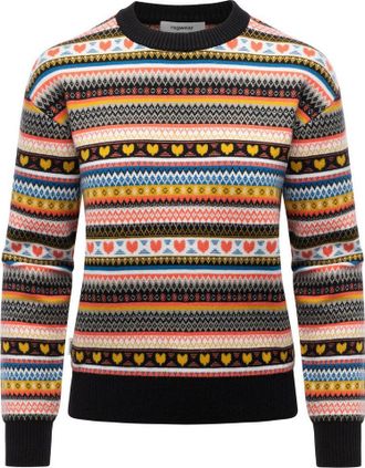 Ragwear Rundhalspullover Nordeena gemusterter Damen Strickpullover