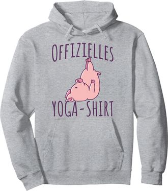 Jimbeels Offizielles Yoga-Shirt Yogalehrerin Schweinchen YogaOffizi Pullover Hoodie