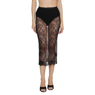 Valentino Lace Midi Skirt