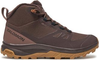 Salomon Trekkingschuhe Outsnap Climasalomon Waterproof L47685100 Braun