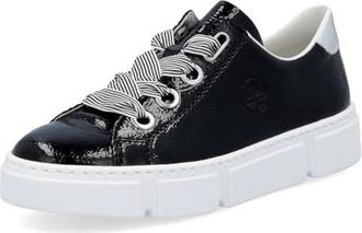 Rieker Femme Chaussures à Lacets N59A2, Dame Chaussures de Sport lacées,Semelle intérieure Amovible,à Lacets,Lacets,Noir (Schwarz / 00),42 EU / 8 UK