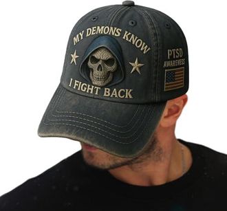 Generic Chapeaux de baseball pour homme - Casquette de baseball avec texte, protection solaire respirante pour la course &agrave; pied, la chasse, les voyages, le cy