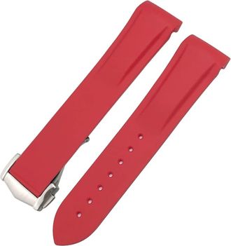 Generic 20 mm Gebogene Gummi -Uhrband -Passform f&uuml;r Omega Moonwatch 300 AT150 -Gurt