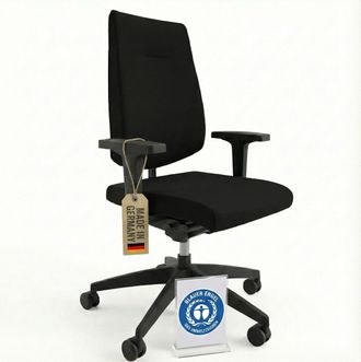 Sedus Black Dot bd-103, B&uuml;rostuhl, Vollpolster, hohe R&uuml;ckenlehne, Fix & Fertig Edition, Schnelllieferprogramm (Komfort, Schwarz)