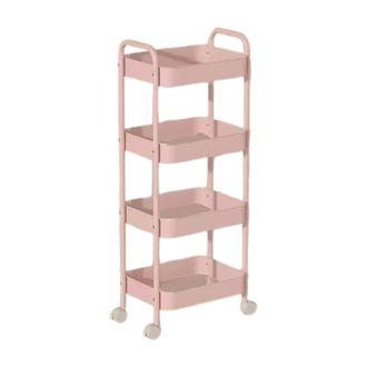 Generic K&uuml;chenwagen, 4-st&ouml;ckiger Rollwagen mit Griffen - Vielseitiger Organizer f&uuml;r K&uuml;che, Bad, Wohnzimmer und B&uuml;ro - Einfach zu montierender mobiler Allzweck