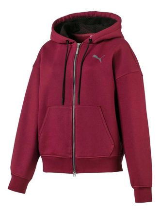 Puma Hoodie mit Rei&szlig;verschluss - Rot