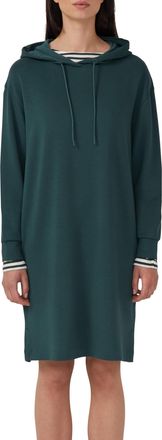 s.Oliver Scuba-Kleid mit Eingrifftaschen und Kapuze