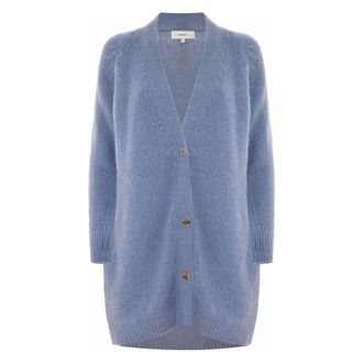 Kocca Femme, Pulls, Bleu, Taille: 36 FR Cardigan Long en Mélange dAlpaga Coupe Oversize