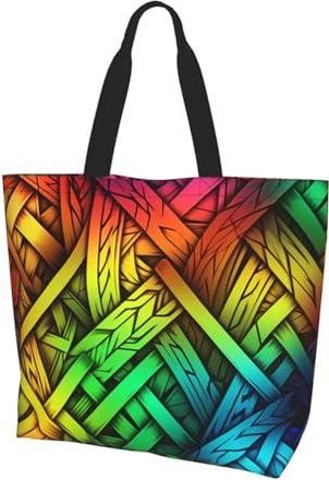 Generic Couleur Fluorescente Sac Fourre-Tout Grand Tote Bag R&eacute;utilisable Sac Courses Pour Gym Shopping Quotidienne