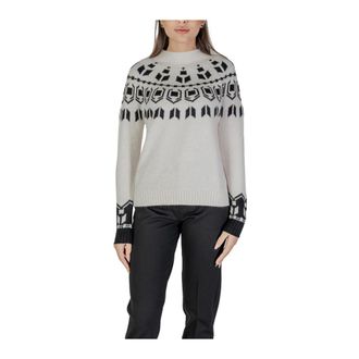 Street One Femme, Pulls, Beige, Taille: 38 FR Pull en tricot Fair Isle géométrique