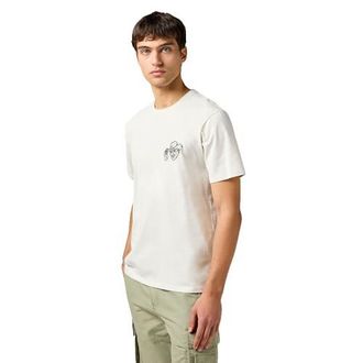 Wrangler Small Graphic Tee T-Shirt, Blanc Vintage, XL Hommes