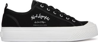 Karl Lagerfeld Sneakers aus Stoff KARL LAGERFELD Kampus Max V KL50523 Schwarz