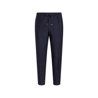 Dolce & Gabbana Pantalon Melange Marino Cintura Elastica - Homme - Pantalons - Bleu - Taille: XL
