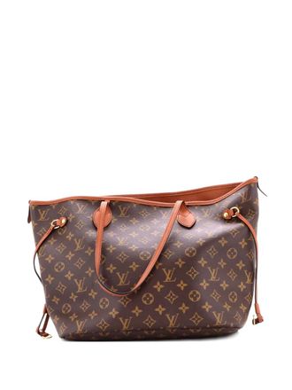 Louis Vuitton Neverfull Inside Out MM Tote Bag aus Monogramm-Canvas und Leder - Braun