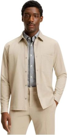 HUGO BOSS Homme, Chemises, Beige, Taille: S Surchemise