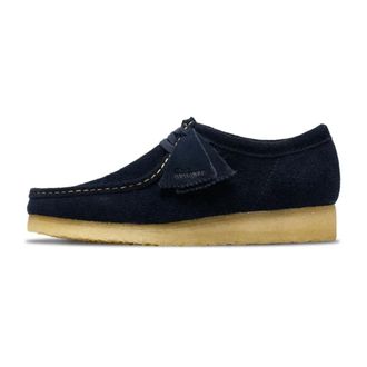 Clarks Homme, Chaussures, Bleu, Taille: 45 EU Wallabee Navy Suede