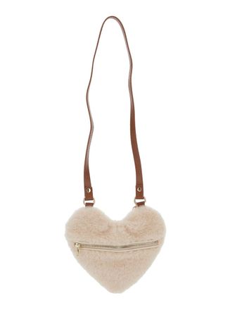 Chlo&eacute; Girls Crossbody Bag Beige Tech Fabric Polyester Shoulder