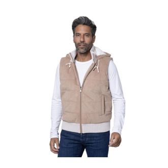 Gran Sasso &Auml;rmellose Kamelblousonjacke - - Jackets - Herren - Braun - L