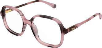 Chlo&eacute; Lunettes de vue Havane - unisex - Accessoires - Rose - Taille: 49 MM