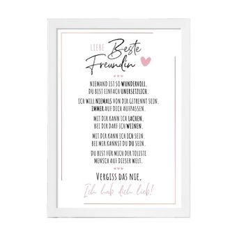 Fj&auml;llr&auml;ven Definition Poesie Kunstdruck-Poster Weihnachtsgeschenke Beste Freundin Geschenke |Wandbilder Wohnzimmer | Weihnachten Geschenk Beste Freundin Geburtst