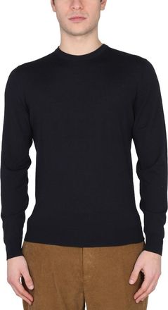 Drumohr Wool Jersey Cross-Neck Sweater - Multicolor