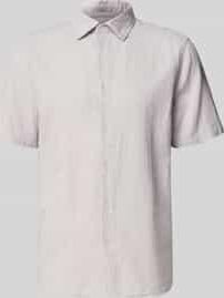 Mc Neal Regular Fit Freizeithemd aus Leinen-Baumwoll-Mix