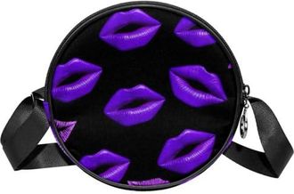 Generic Sac &agrave; bandouli&egrave;re Circle pour femme, petit sac &agrave; bandouli&egrave;re avec fermeture &eacute;clair, bretelles r&eacute;glables, sac &agrave; main rond d&eacute;contract&eacute; pour femmes et fi