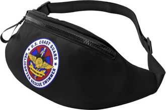 Generic Asts (Nageurs Sauveteurs H&eacute;liport&eacute;s) De LUscg Sac Banane R&eacute;glable Sac &Agrave; Bandouli&egrave;re L&eacute;ger Fanny Pack Pour Homme Femme Voyages 14X35Cm