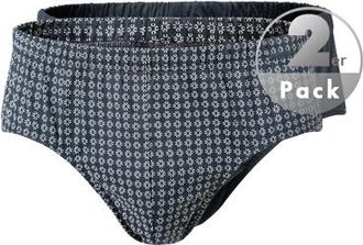 CALIDA Herren Slips blau Baumwolle gemustert