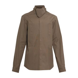 Rick Owens Hemdkragen - - Shirts - Herren - Braun - M