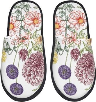 Generic Slippers Jardin DAutomne Unisexe Hiver Pantoufles L&eacute;gers Chaussons Invit&eacute;s Pour Camping Femmes Spa M