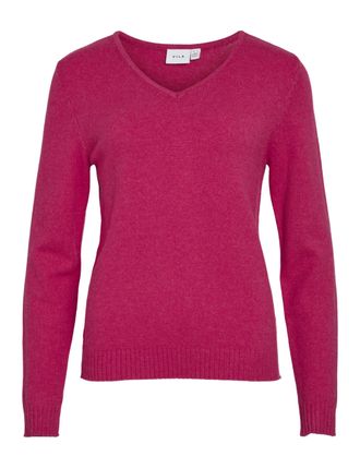 Vila Viril V-Neck L/S Knit Top - Noos
