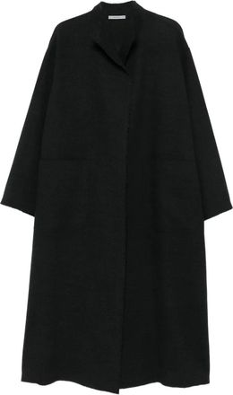 Dusan Mantel mit Taschen - Schwarz