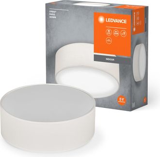 Ledvance ORBIS PARIS Deckenleuchte 300mm, beige, E27-Sockel, kann mit smarter Lampe bestückt werden, hochwertiges, modernes Design, mit Stoffschirm, geeignet f