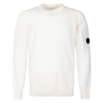 C.P. Company Lens Sweater - - Knitwear - Herren - Wei&szlig; - S