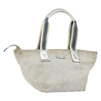Gucci Sac &agrave; main vintage en toile Pre-owned - Femme - Pre-owned - Beige - Taille: ONE Size