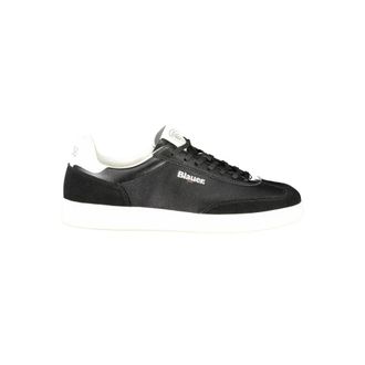 Blauer Schwarzer Polyurethan Herren Sneaker