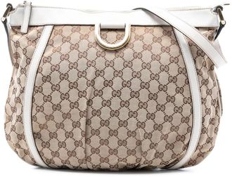 Gucci Hobo Bags - GG Canvas Abbey D Ring Crossbody - Gr. unisize - in Braun - f&uuml;r Damen