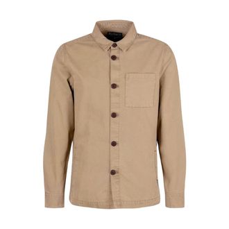 Barbour Homme, Chemises, Beige, Taille: XL Overshirt en coton lav&eacute;