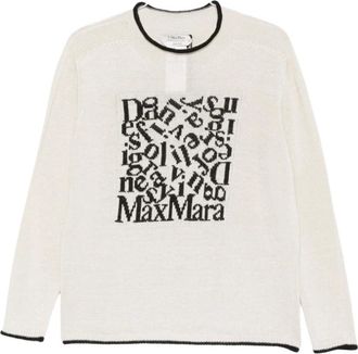 Max Mara Femme, Pulls, Blanc, Taille: 38 FR Pull ras du cou