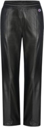 Champion Schwarze Damen Lederhose - - Trousers - Damen - Schwarzk - XS