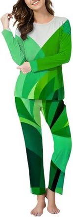 Generic Surv&ecirc;tement en velours pour femme - 2 tenues d&eacute;contract&eacute;es - Pull &agrave; manches longues - Haut court - Ensemble de v&ecirc;tements de d&eacute;tente pour femme - Ensem