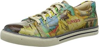 Dogo Sneakers for Men Ancient Tales Printed Lace Up Soft Sole Vegan Flat Shoes