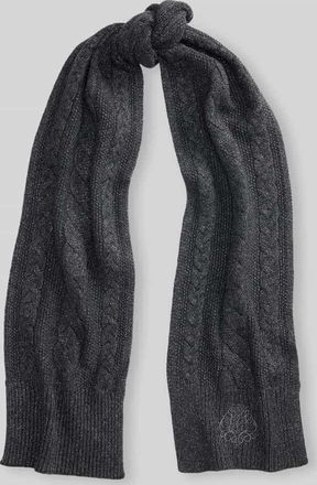 Lauren Ralph Lauren Schal mit Zopfmuster-Strickoptik aus Woll-Mix