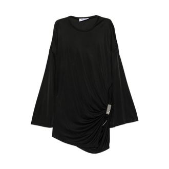 The Attico Kleid mit Raffungen - - Dresses - Damen - Schwarzk - XS