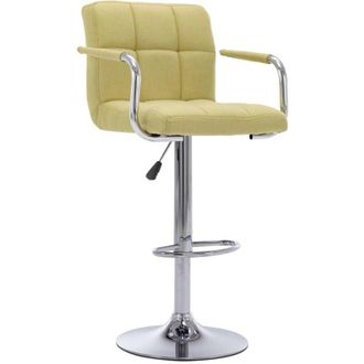 vidaXL Barhocker Gr&uuml;n Stoff vidaXL
